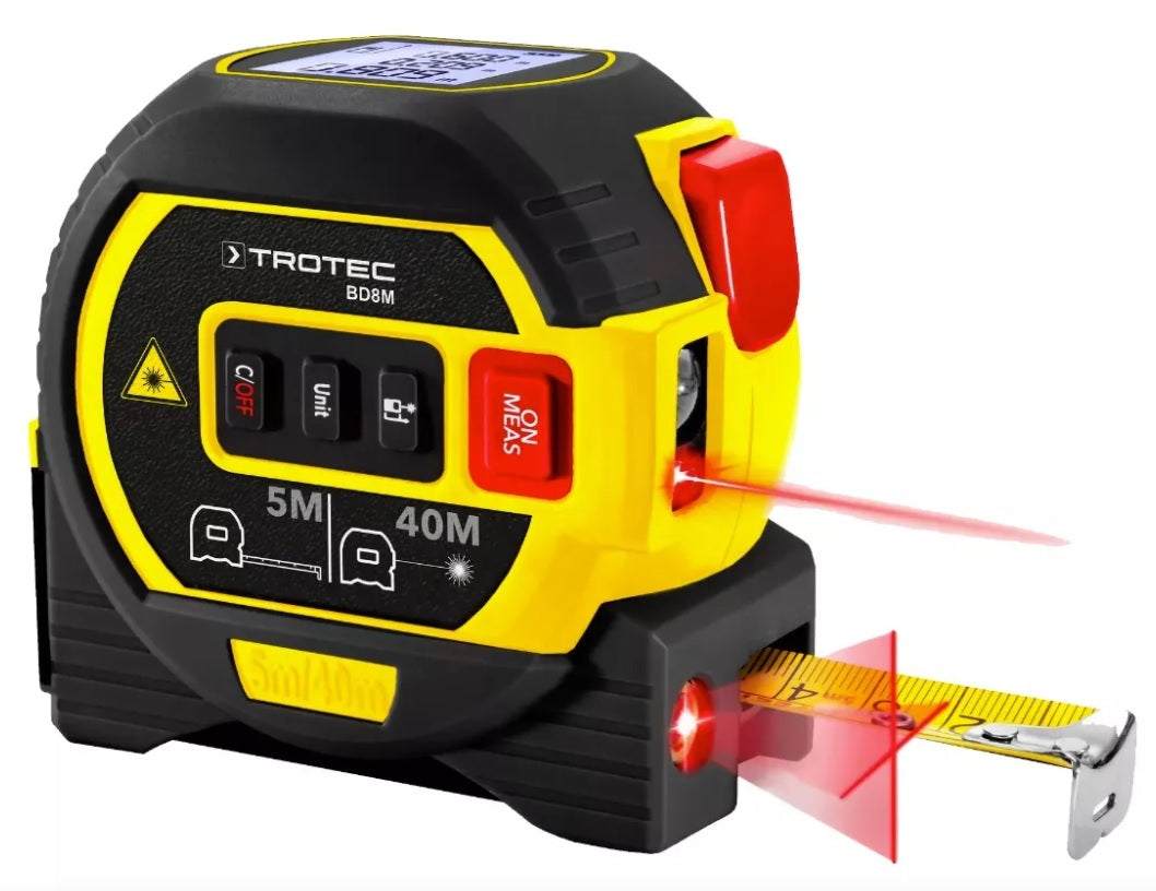 BD8M* Flexómetro Laser Trotec 5 -40 Mts Laser cinta 8m – Grupo Tpm