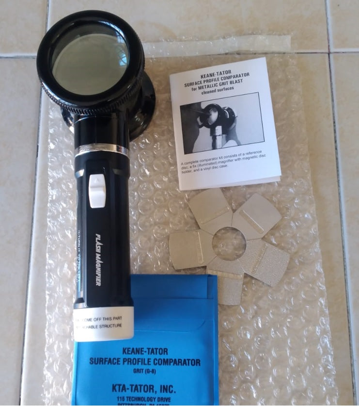 KT-KTALS * Keane-Tator Medidor de Perfil de anclaje con Linterna y Dis ...